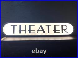 Art Deco Vintage Style Lighted Home Theater Entrance Sign Man Cave ...